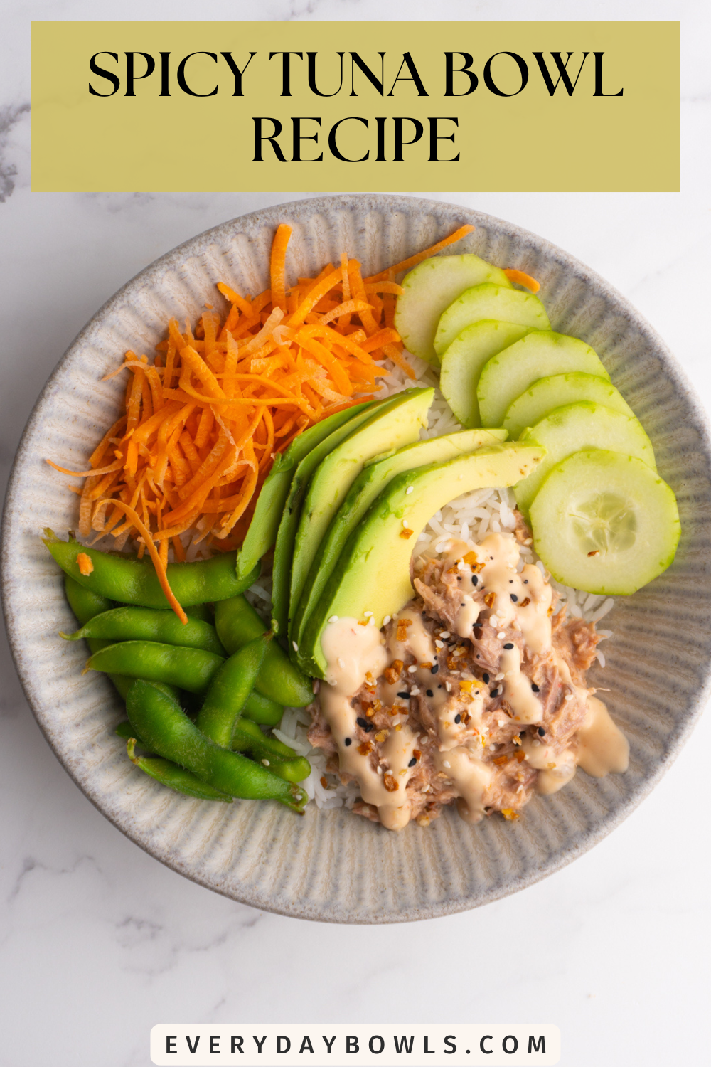 Easy Spicy Tuna Rice Bowl